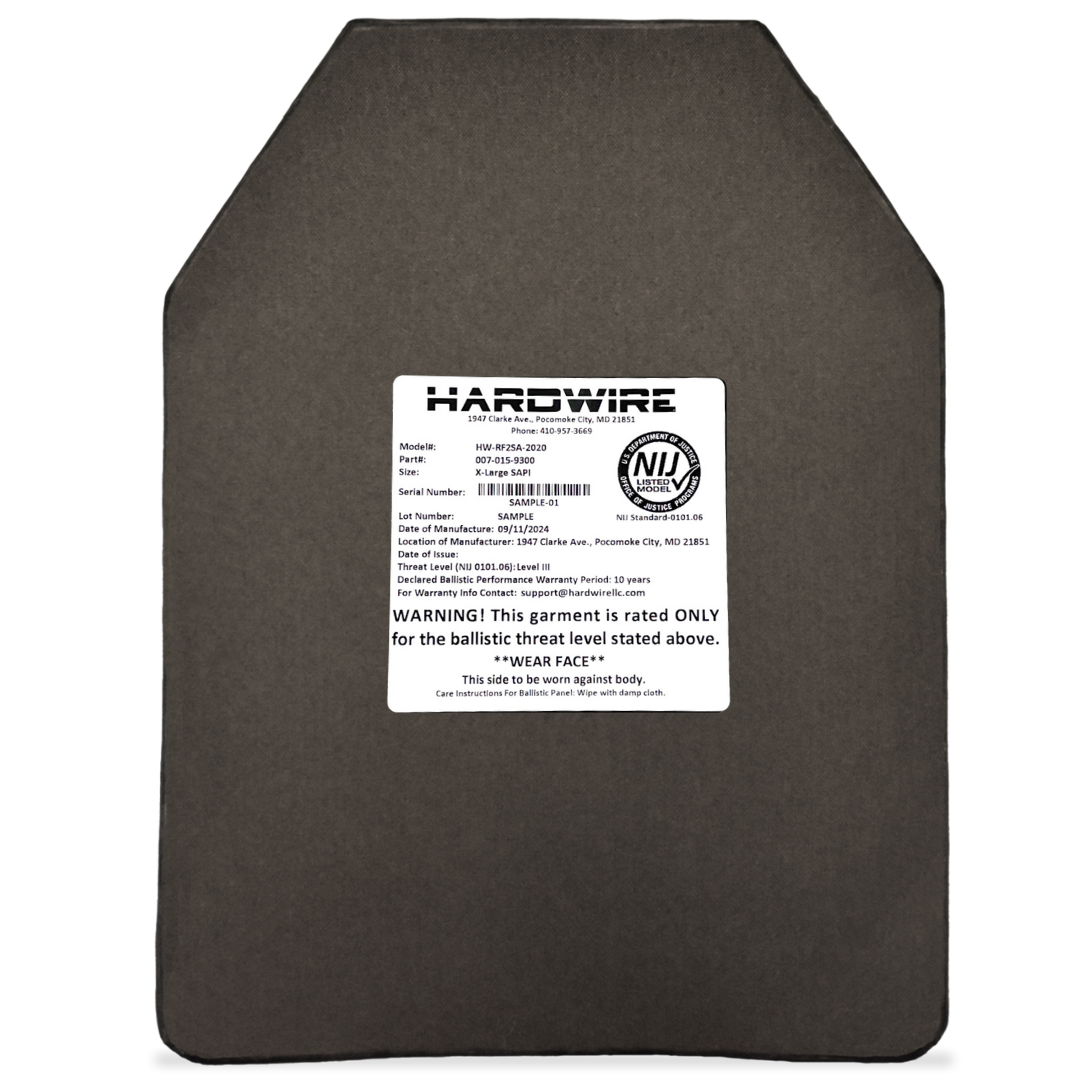 Level 3+ Multicurve Ballistic Plate | Hardwire LLC